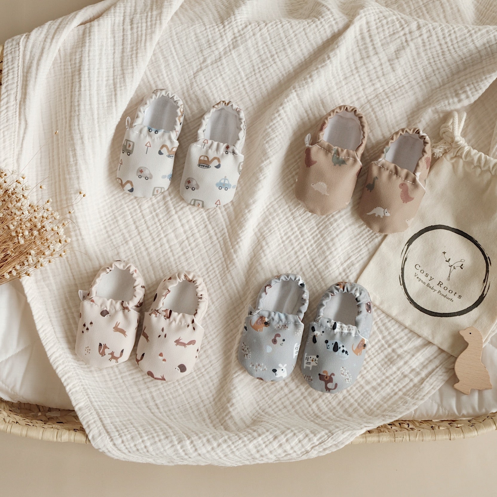 Adventure Collection - vegan baby booties | Cozy Roots – Cosy Roots LLC